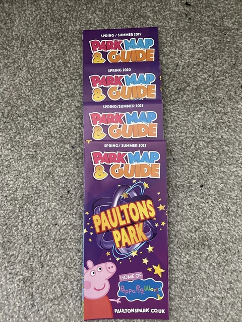 PAULTONS PARK AND Peppa Pig World Map And Guides 2019/2020/2021/2022 ...