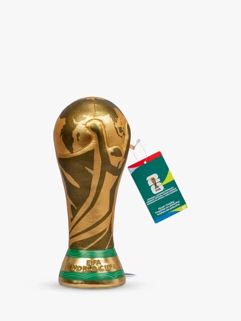 OFFICIAL FIFA 2026 World Cup Gold Coloured Trophy 10" Plush JPFI00012 ...