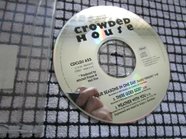 CROWDED HOUSE 'FOUR Seasons In One Day' CDS (Capitol, 1992) CD2 w/ 3 ...