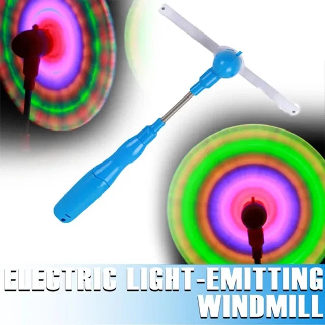 FLASHING LIGHT UP LED Windmill Glow Music Present Gifts Toy For Kids Z3B4 EUR 4,86 - PicClick FR