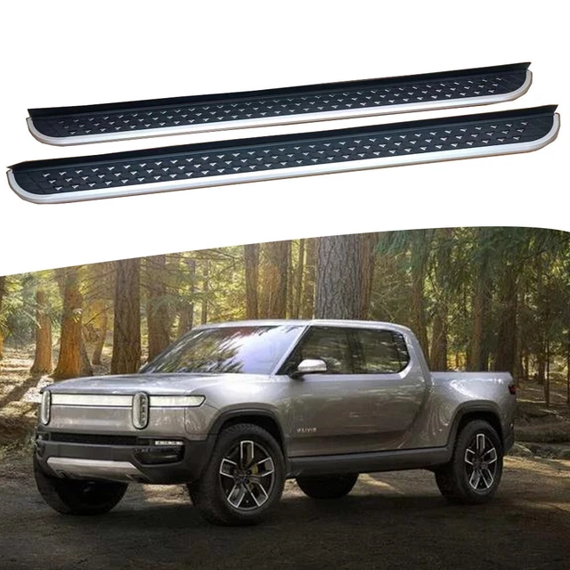ALUMINUM RUNNING BOARD fits for Rivian R1T 2021-2024 Side Step Nerf Bar ...