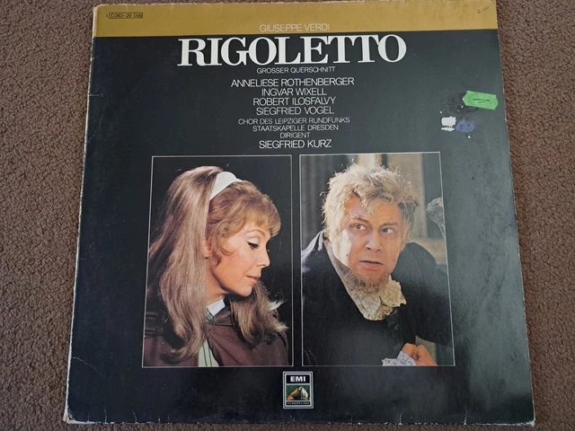 GIUSEPPE VERDI - Rigoletto - LP/Record - EMI Electrola ‎– 1C 063-29 056 -Germany £19.43 ...