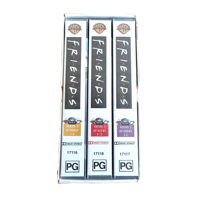 FRIENDS TV SHOW VHS Box Set Series 5 1998 Warner Bros Comedy Drama Good ...