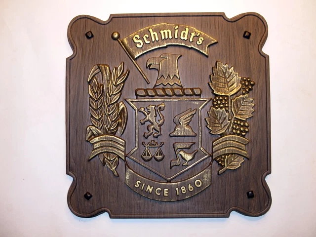 VINTAGE 1973 SCHMIDT'S Beer Plastic Sign - Since 1860 - Philadelphia ...