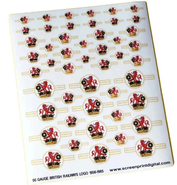 BRITISH RAILWAYS LOGO High Detail stickers Model Railway OO Gauge £4.95 ...