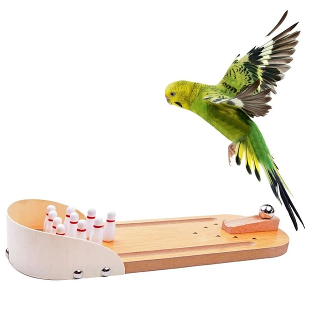 STRESS RELIEF GADGETS Mini Bowling Set Wooden Tabletop Game Bowling ...