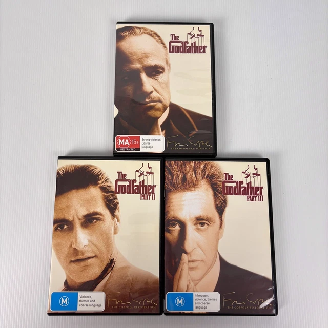THE GODFATHER TRILOGY 1 2 3 DVD Region 4 PAL Free Tracked Postage £15.10 - PicClick UK