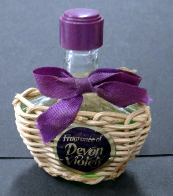 VINTAGE FRAGRANCE OF Devon Violets In Wicker Basket, Unopened £19.50 ...