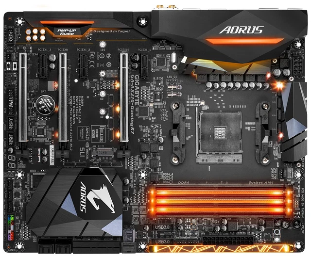 GIGABYTE GA-AX370-GAMING K7 Motherboard AMD X370 Socket AM4 4 x DDR4 ATX M.2 £179.91 - PicClick UK