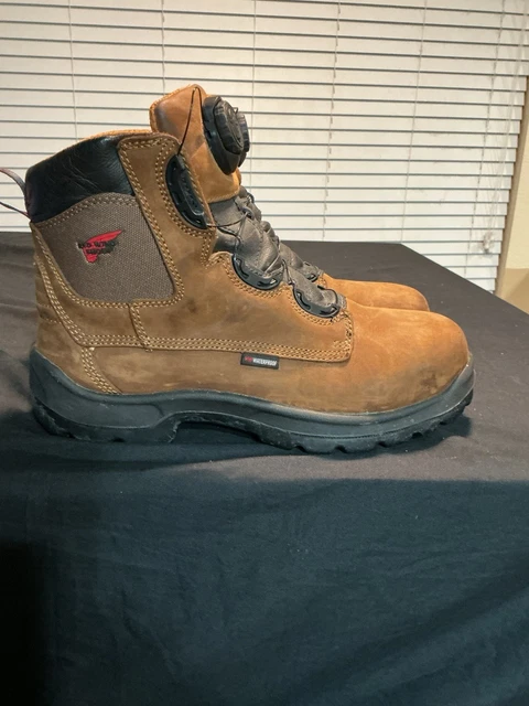 RED WING SHOES FlexBond 6" BOA Waterproof Safety Toe Work Boots Size 11 ...