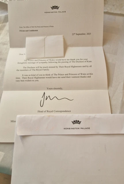 2025 PASSING OF The Duchess of Kent The Wales Prince William Kate EUR ...