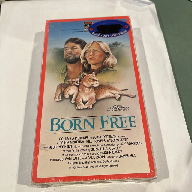 BORN FREE (VHS, 1995) - Bill Travers - Virginia McKenna - SEALED. RCA £ ...