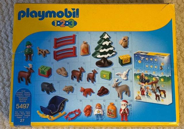 CALENDRIER DE L'AVENT 1.2.3 Père Noël Et Les Animaux De La Forêt ...