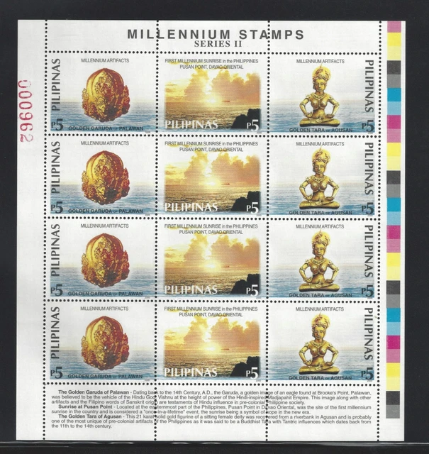 PHILIPPINES #2661 MNH M/S 2000 Millenium Palawan Pusan Point Agusan $13 ...