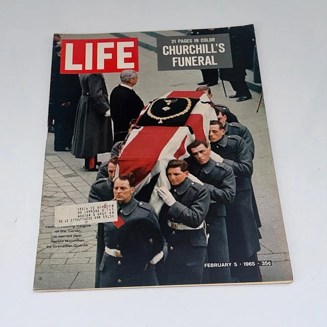 LIFE MAGAZINE FEBRUARY 5, 1965 Winston Churchill's Funeral Cover 21 ...