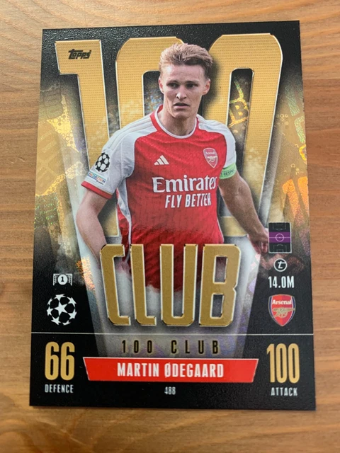TOPPS MATCH ATTAX 2024 Martin Odegaard 100 Club Card £1.50 - PicClick UK