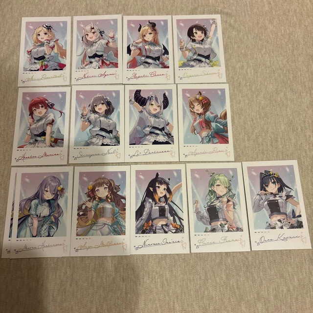 HOLOLIVE CHEKI CARDS set of 13 Japane Anime bundle selling $89.99 ...