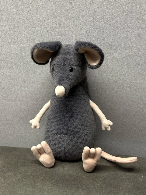 LACHLAN SAD RAT by Jellycat 10" Cute Soft Stuffed Animal Toy NWT&Dust ...