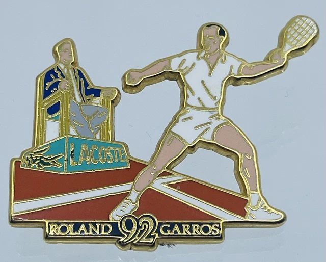 PIN'S PINS PIN Tennis Roland Garros 1992 - Lacoste Guy Forget - Arthus Bertrand EUR 9,99 ...
