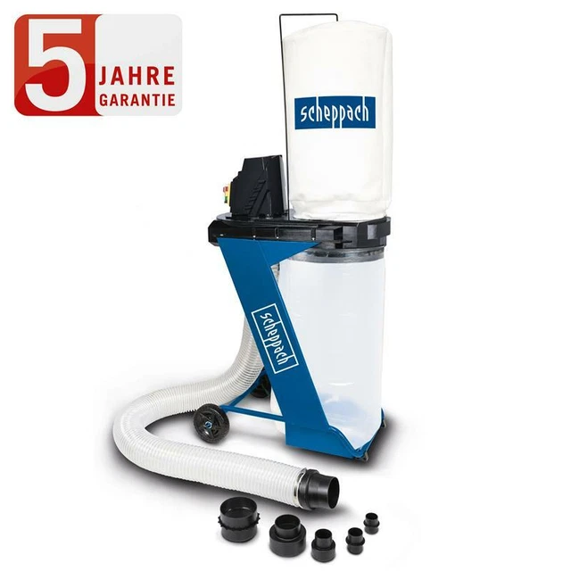 SCHEPPACH ABSAUGANLAGE SPÄNEABSAUGUNG DC500 75L +4Adapter ...