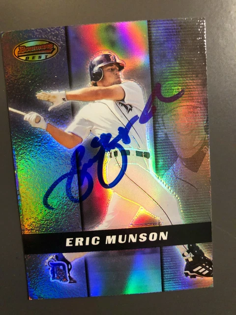 DETROIT TIGERS ERIC MUNSON dédicacé 2000 Bowmans Best EUR 3,10 ...