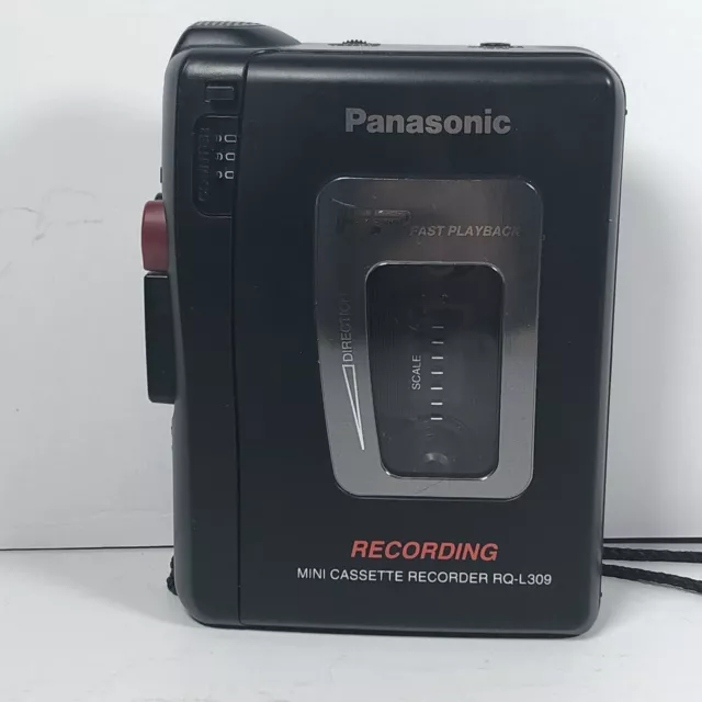 VINTAGE PANASONIC MINI Recording Cassette Recorder RQ-L309 FP Playback ...