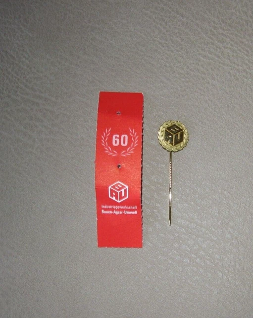 PIN ANSTECKNADEL 60 Jahre Mitgliedschaft IG BAU EUR 1,00 - PicClick DE