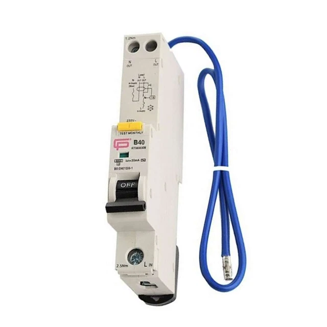 FUSEBOX RTA060630B RCBO Circuit Breaker SINGLE POLE 6 Amp 30mA B Curve Type A £11.99 - PicClick UK