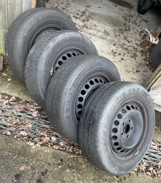 VW VOLKSWAGEN TRANSPORTER T5 T6 steel wheels tyres VW trims camper ...