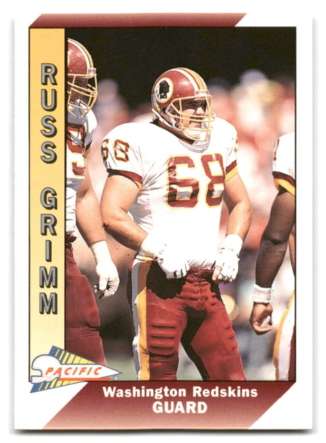 RUSS GRIMM 1991 Pacific FOOTBALL #522 Washington Redskins EUR 1,82 ...