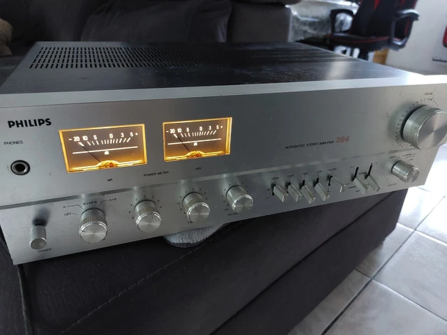 PHILIPS STÉRÉO AMPLIFIER 384/ Amplificateur EUR 40,00 - PicClick FR