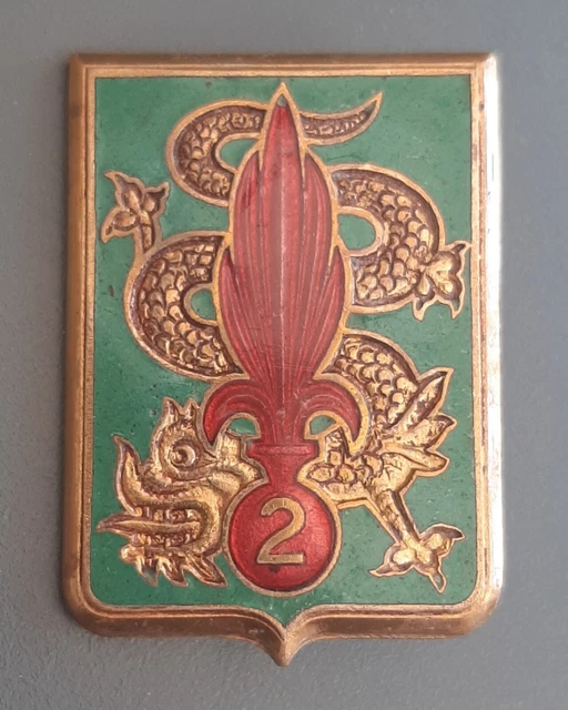 INSIGNE 2° REI Dragon Indochine Légion Etrangère Drago Béranger ORIGINAL BADGE EUR 49,99 ...
