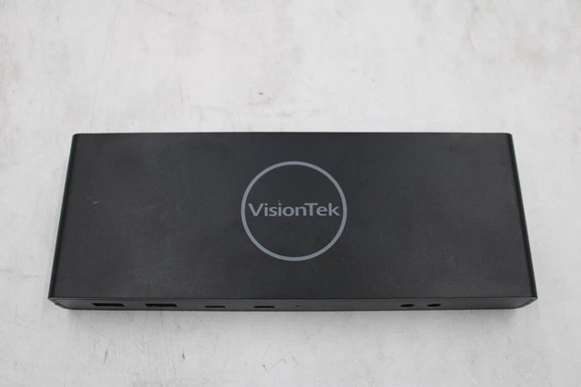 VISIONTEK VT4500 DUAL Display 4K USB 3.0 USB-C Docking Station No AC ...