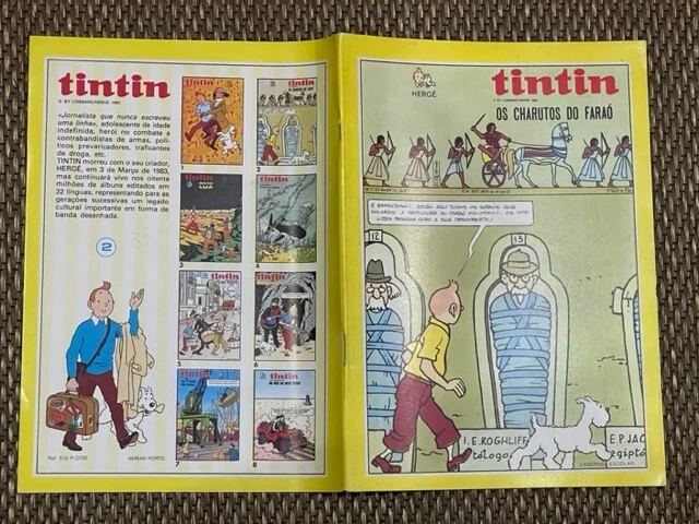 VINTAGE A5 TINTIN School Notebook Made In Portugal By Ambar 80'S New Nº ...