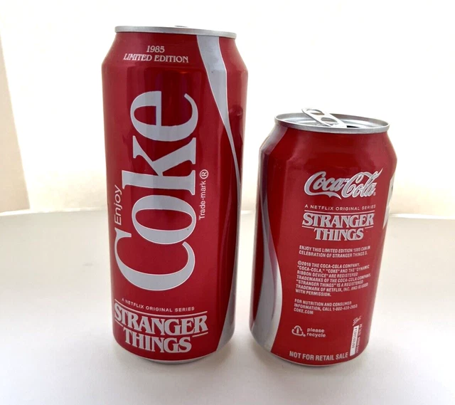 STRANGER THINGS COKE Cans Limited Edition & Promo Netflix Series EMPTY ...