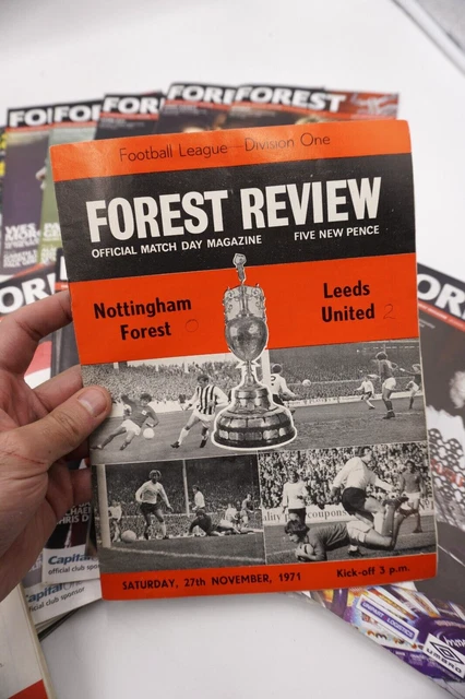 25X VINTAGE JOBLOT Nottingham Forest Football Programmes Bundle 1970s ...