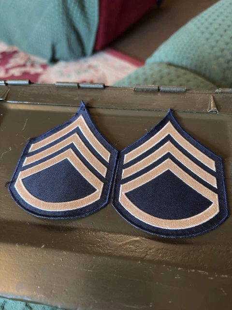 REPRODUCTION WW2 US Army Staff Sergeant Rank Pair £4.90 - PicClick UK