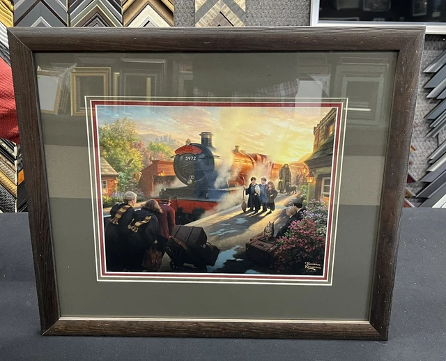 HARRY POTTER HOGWARTS Express Thomas Kinkade Custom Framed Print Coa £ ...