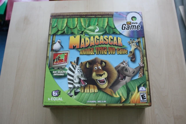DREAMWORKS- MADAGASCAR- ANIMAL Trivia Dvd Game - Family Fun Educational ...