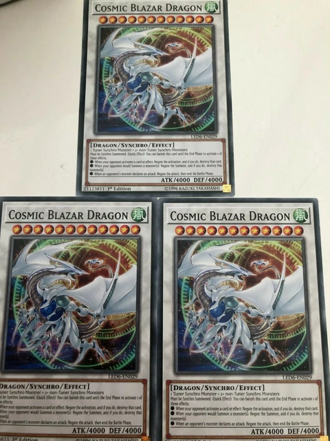 YUGIOH COSMIC BLAZAR Dragon LED6-029 état comme neuf x3 EUR 2,74 - PicClick FR