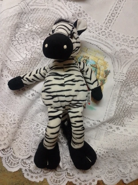 RUSS BERRIE & Co Zebra Plush Soft Toy Teddy Bear Stuffed Animal £4.38 ...