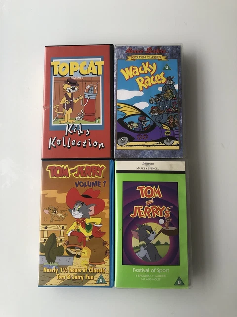 TOP CAT WACKY Races Tom & Jerry VHS Video Tapes Bundle Of 4 £14.19 ...