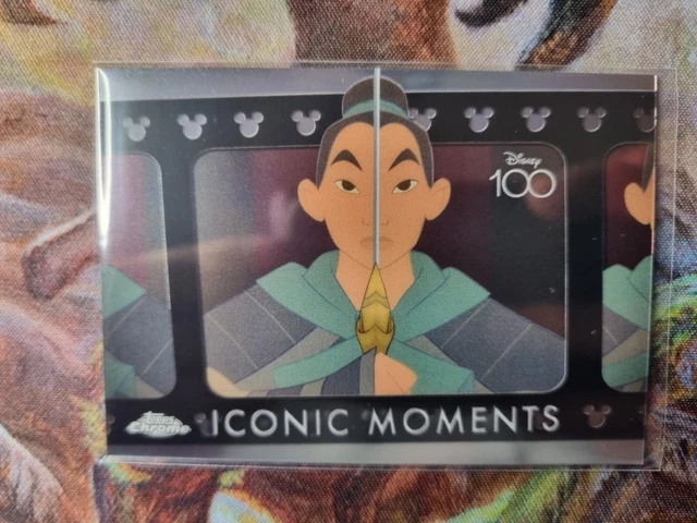 CARTE TOPPS CHROME Disney Iconic Moments Mulan readys for war IM-7 EUR ...
