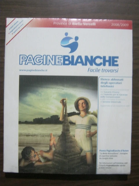 ITALIA ELENCO TELEFONO Telefonico Seat Pagine Bianche Vercelli Biella ...