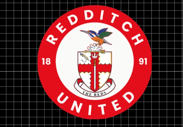 12 X REDDITCH United Football Club Logo Abzeichen Aufkleber 50 mm EUR 2 ...