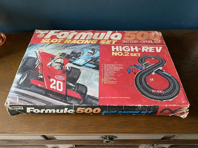 FORMULA 500 SLOT Racing Set Number 2 Vintage Car Game (like Scalextric ...