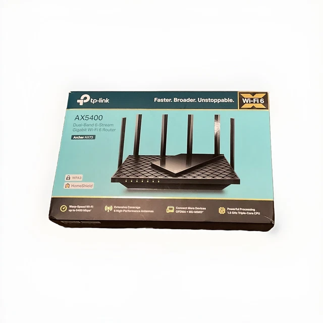 TP-LINK ARCHER AX73 Black AX5400 Dual-Band 6 Stream Gigabit Wi-Fi 6 ...