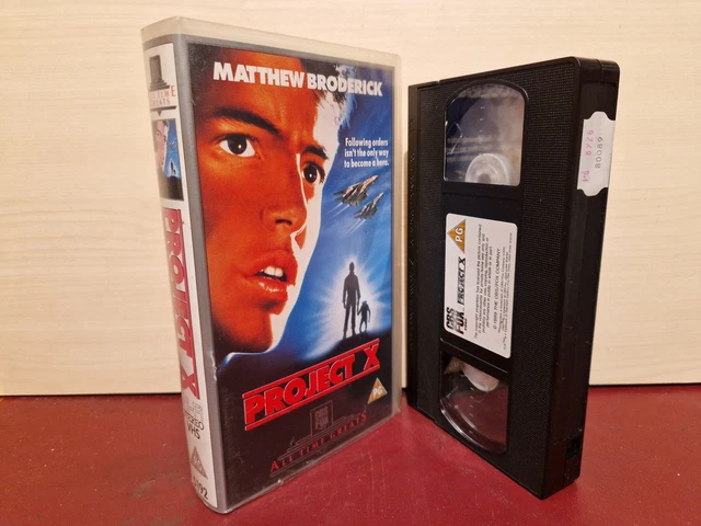 PROJECT X - Matthew Broderick - PAL VHS Video Tape (A81) £4.99 ...