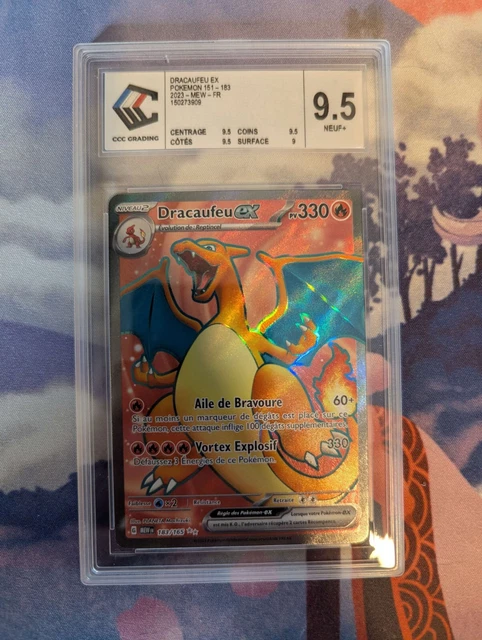 CARTE POKÉMON DRACAUFEU Ex FA - FR - EV3.5/151 - 183/165 - Neuf - Gradé CCC 9.5 EUR 130,00 ...