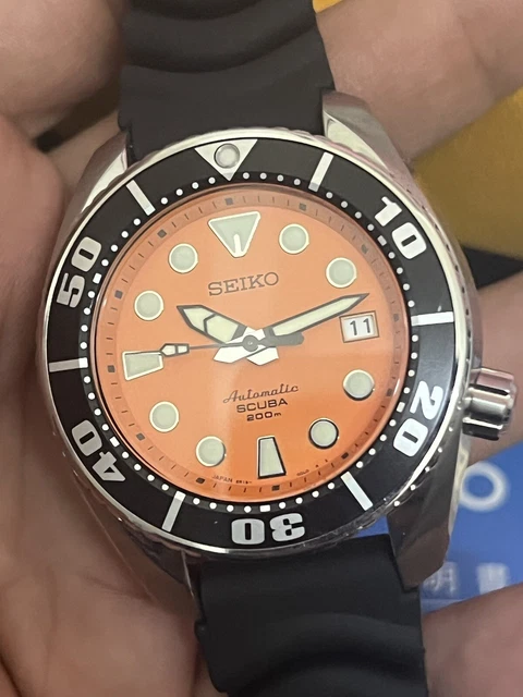 RARO NUOVO SEIKO Prospex Orange Sumo SBDC005 Diver Scuba 1a Gen 6R15 ...